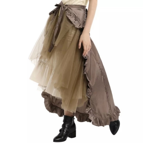 Belle Pogue | Skirts | Victorian Ruffled Open Skirt Lace Steampunk ...